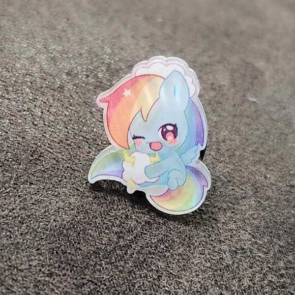 Jewelry | Tiny My Little Pony Rainbow Dash Pin | Poshmark